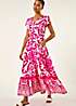 Roman Border Print Button Dress | Grattan