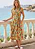 Roman Fruit Print Belted Midi Dress | Grattan