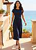 Roman Petite Side Twist Midi Dress | Grattan