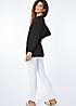 Roman Plain Stretch V-Neck Longline Jumper | Grattan