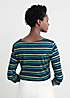 Seasalt Cornwall Blue Sailor Three-Quarter Sleeve Top | Grattan