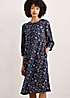 Seasalt Cornwall Navy Sea Call A-Line Dress | Grattan