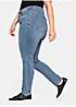 Sheego Curve Wash Effect Skinny Jeans | Grattan