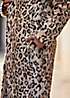 Sosandar Leopard Print Premium Faux Fur Longline Coat | Grattan
