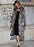 Sosandar Leopard Print Premium Faux Fur Longline Coat | Grattan