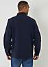 Threadbare Navy Cotton Snap Fastening Shacket | Grattan