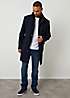 Threadbare Navy Faux Wool Mock Layer Longline Utility Coat | Grattan