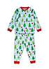 Toby Tiger Organic Christmas Tree Print Pyjamas | Grattan