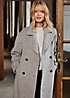 Together Premium Grey Wool Blend Coat | Grattan