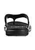 Totes Black SOLBOUNCE Mens Toe Post Sandals | Grattan
