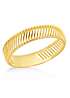Tuscany Gold 9ct Yellow Gold Slanted Ladder Ring | Grattan