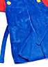 Vanilla Underground Nintendo Super Mario Boys Blue Hooded Bathrobe ...