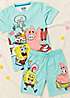 Vanilla Underground SpongeBob SquarePants Boys Blue Short Sleeve Short ...