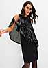 Venus Cut-Out Shoulder Sequin Dress | Grattan