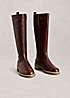 White Stuff Serena Leather Knee High Boots | Grattan