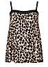 Yours Curve Leopard Print Tankini Top | Grattan