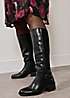 Yours Metal Detail Knee High Boots in Wide E Fit | Grattan